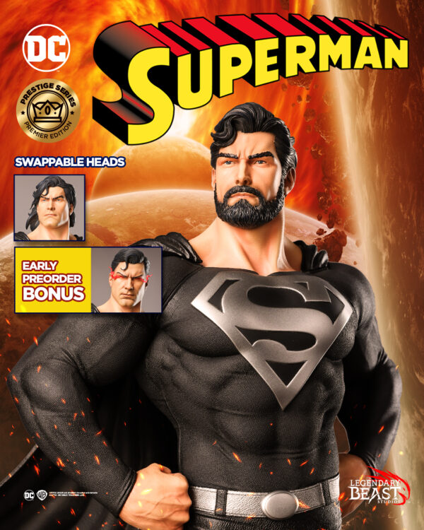 Black Suit Variant in Return of Superman Portrait | Legendary Beast Studios